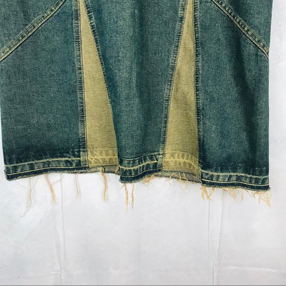 marcel philippe | Skirts | Marcel Philippe Denim Skirt Distressed Large ...